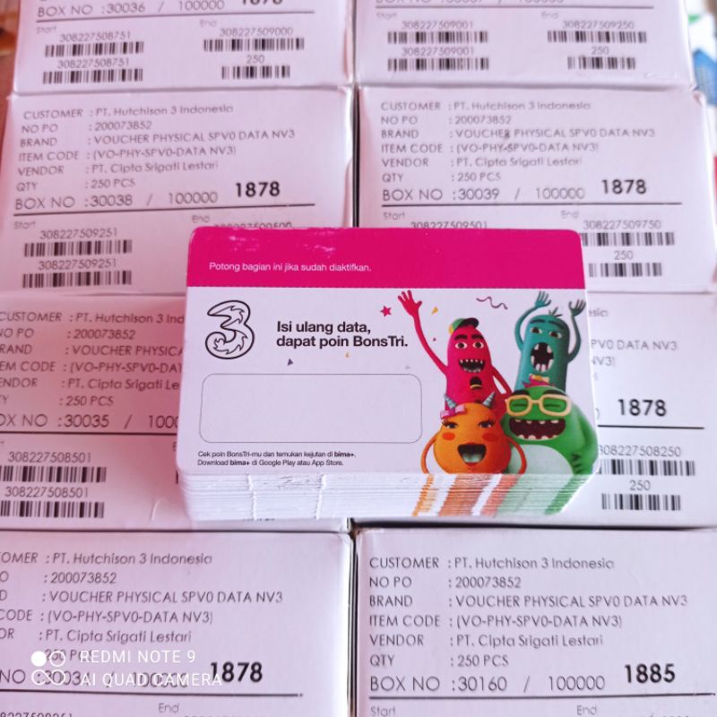 Jual Voucher Kosong Tri(Nasional) Indonesia|Shopee Indonesia