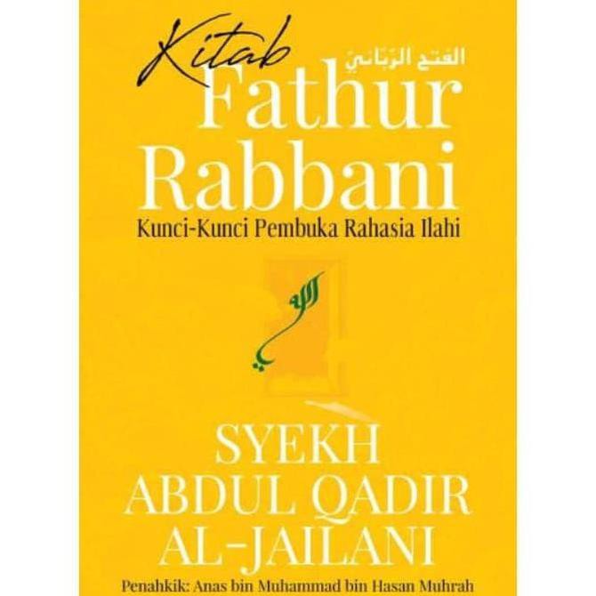 Jual Buku Kitab Fathur Rabbani By Syekh Abdul Qadir Al Jailani | Shopee ...