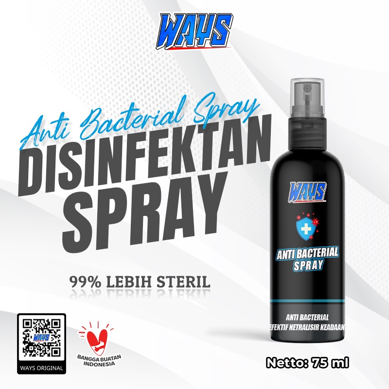 Jual WAYS AntiBacterial Spray Antiseptik Disinfektan Semprot Sepatu ...