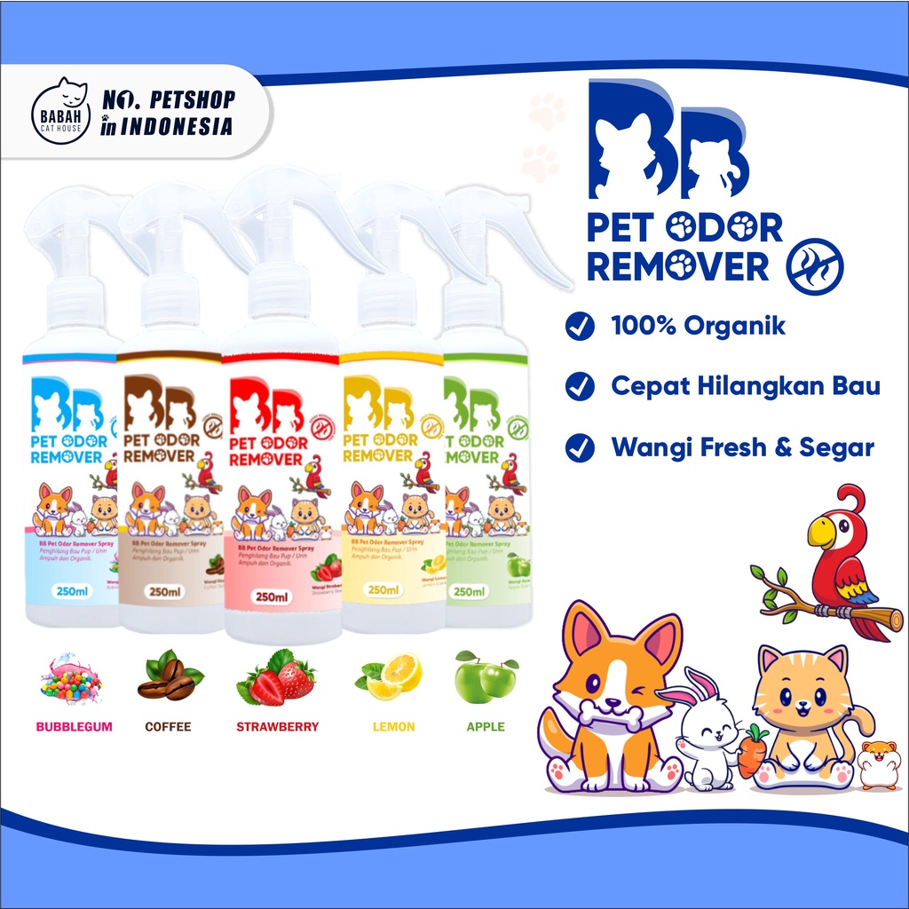 Jual BB SPRAY Penghilang Bau Kotoran Kucing Pet Odor Remover Parfum ...