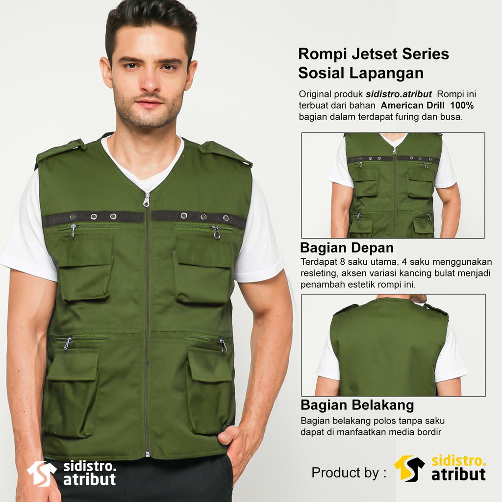 Jual ROMPI LAPANGAN JETSET SERIES BY SIDISTRO WARNA HIJAU ARMY | Shopee ...