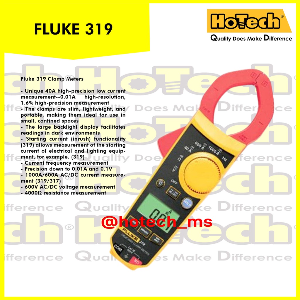 Jual Fluke 319 Clamp Meters | Shopee Indonesia