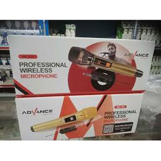 Jual Mic Profesional Wireless Microphone ADVANCE mic 102 / Mic Tanpa ...
