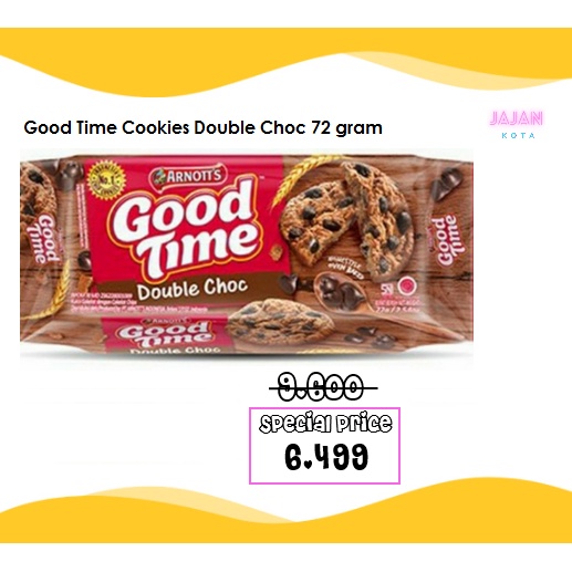 Jual Good Time Cookies Double Choc 72 gram | Shopee Indonesia