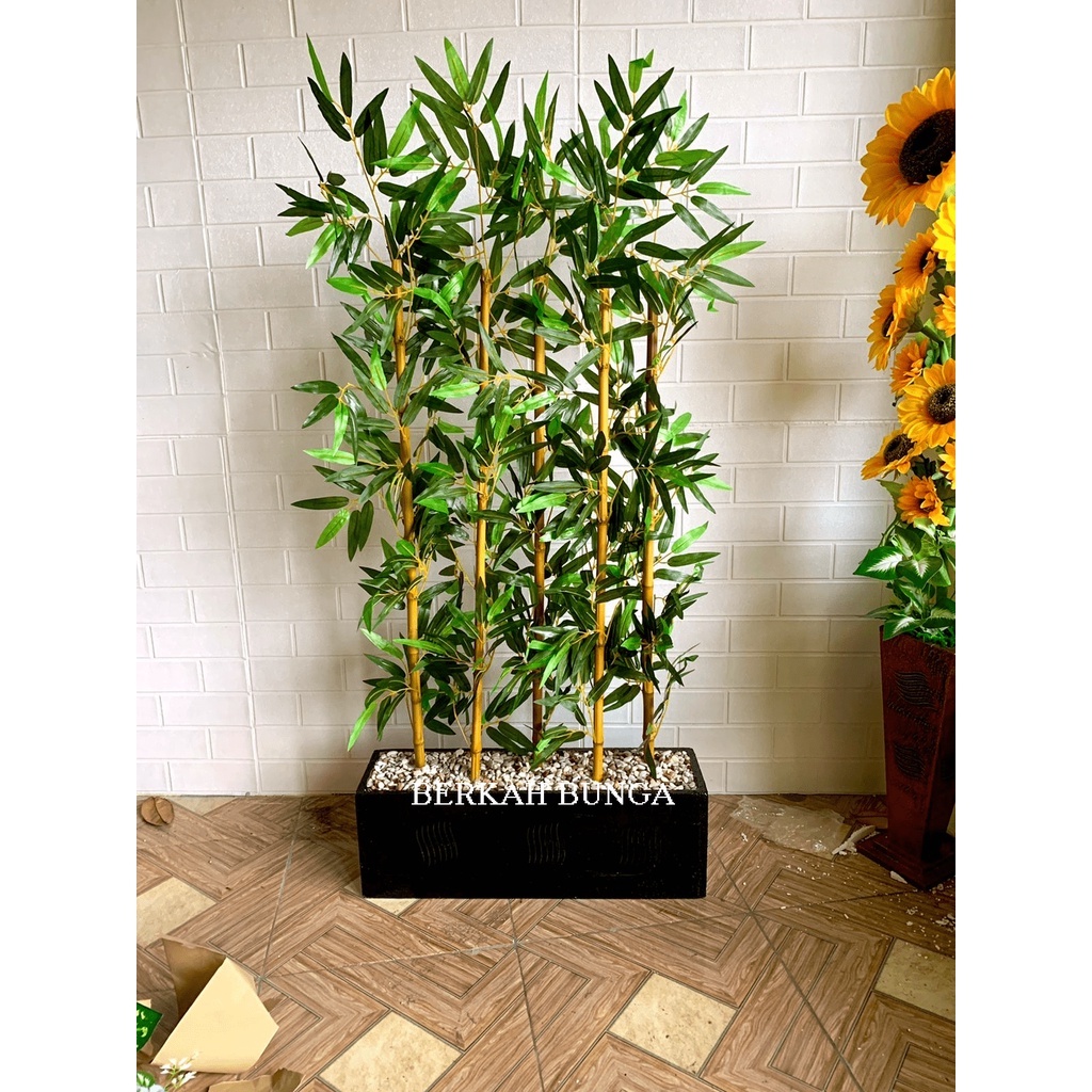 Jual Bambu Partisi Artificial 190cm Penyekat Pembatas Ruangan Hiasan ...