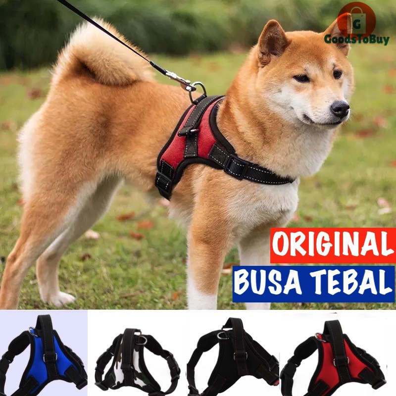 Jual HARNESS ANJING TALI ANJING HARNESS ANJING BESAR MEDIUM TALI TUNTUN ...