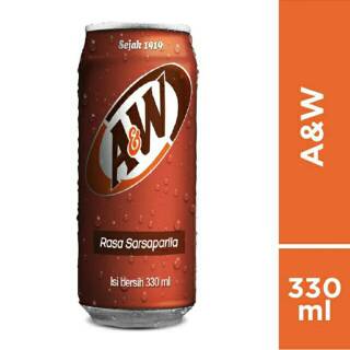 Jual A&W Sarsaparila Soft Drink AW Sarsaparilla Cola Fanta Kaleng ...