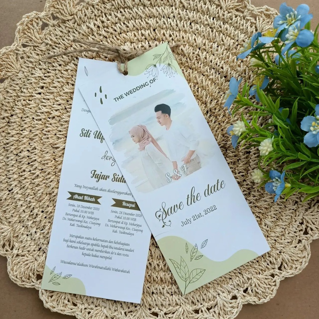 Jual Undangan Pernikahan Hang Tag 012 /Undangan Murah/Blanko Undangan ...