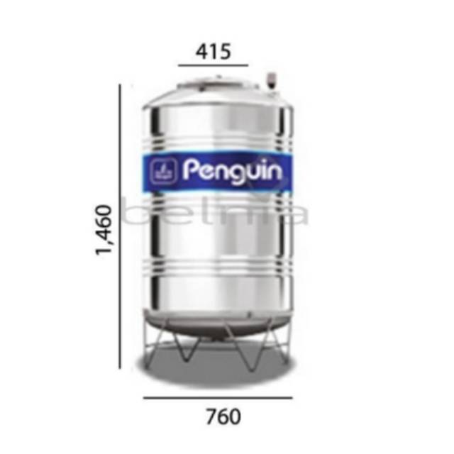 Jual Tangki Air Stainless Penguin TBSK 500 liter - toren tandon Pingin ...