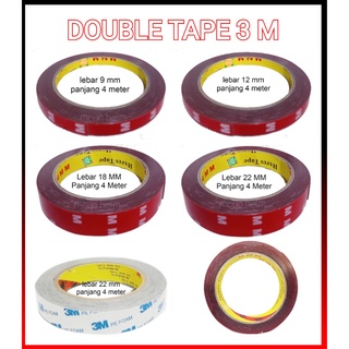 Jual Double Tape 3M Merah Putih Lem Doubletip Bolak Balik 3M Berbagai Ukuran Merah Putih PE Foam ...