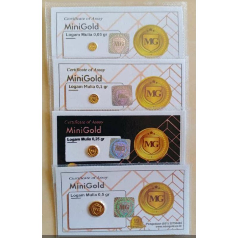 Jual Minigold 0,05 Gram Mini Gold Emas Mini Koin Emas Murni Logam Mulia ...