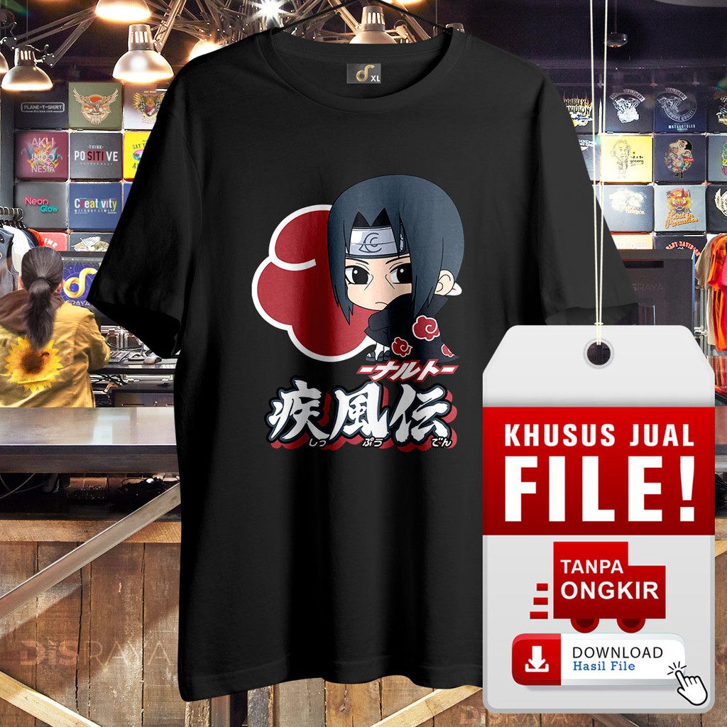 Jual JUAL FILE SATUAN PRODUK JASA DESAIN KAOS CUSTOM MANGA ANIME NARUTO ...