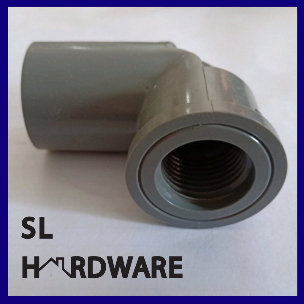 Jual Pipa PVC Sambungan L Drat 1" Inch Keni /Drat 1" Inch Elbow Drat 1 ...