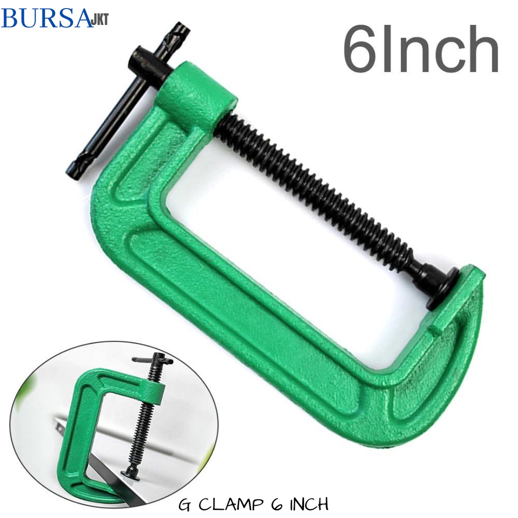 Jual C / G CLAMP BESI 2 - 6 INCH PENJEPIT KAYU HIJAU | Shopee Indonesia