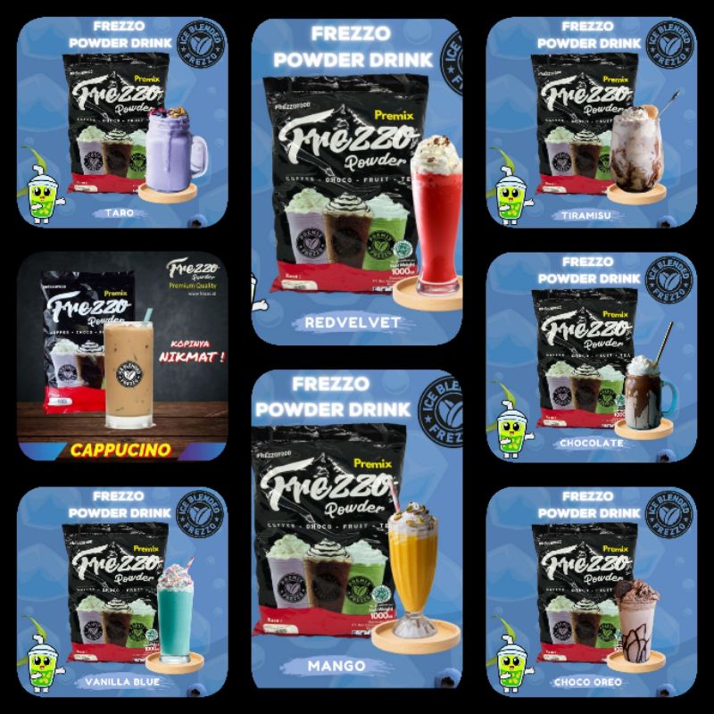 Jual Frezzo Powder Drink / Bubuk Minuman / Bubuk Es Boba 1kg Rasa Taro ...