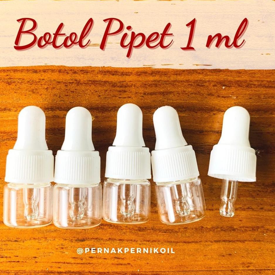 Jual GROSIR BOTOL PIPET 1ml bottle import 1 ml sample contoh essential ...