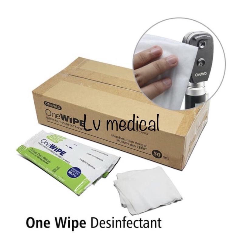 Jual satuan One wipe tissue desinfektan onewipe onemed | Shopee Indonesia