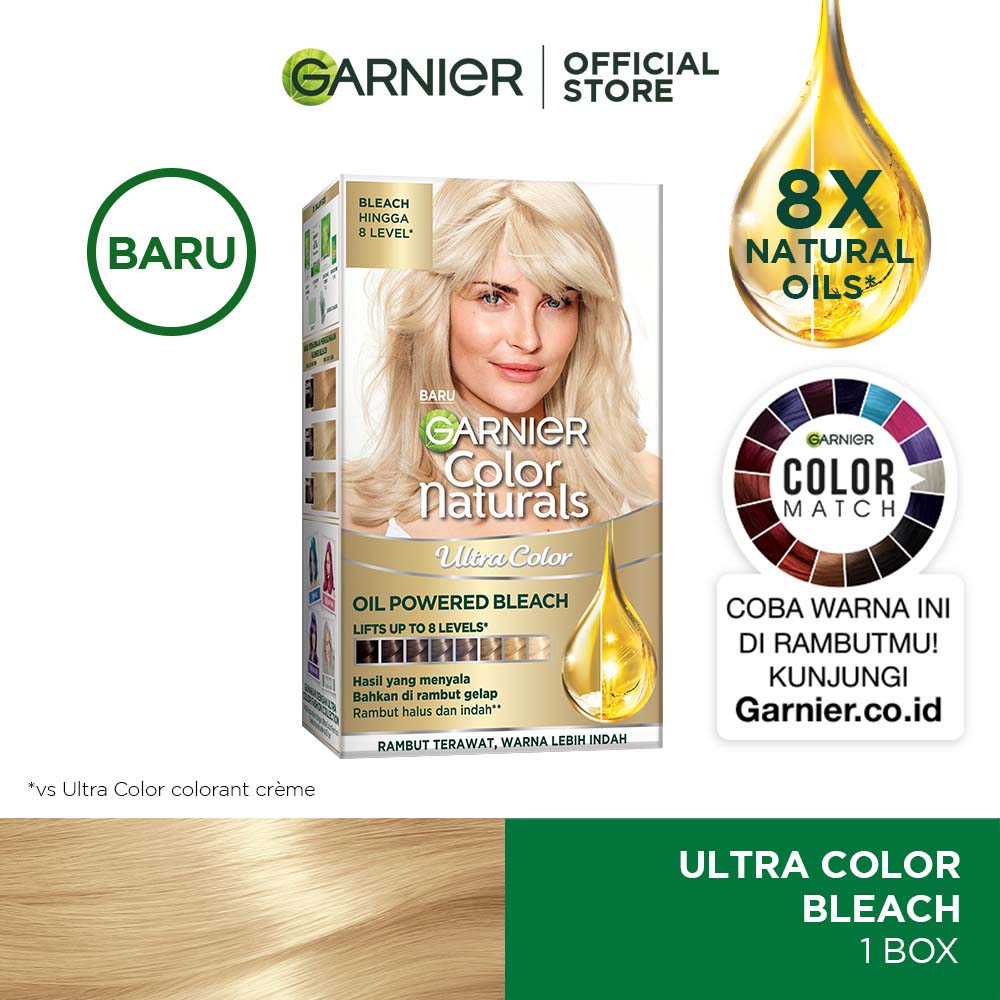 Jual Garnier Color Natural Bleach Hair (Mengangkat Warna Hingga 8 Level ...