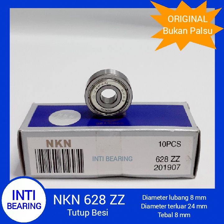 Jual MINIATUR BALL BEARING 628 ZZ NKN ASLI ORIGINAL LAHER BANTALAN ...