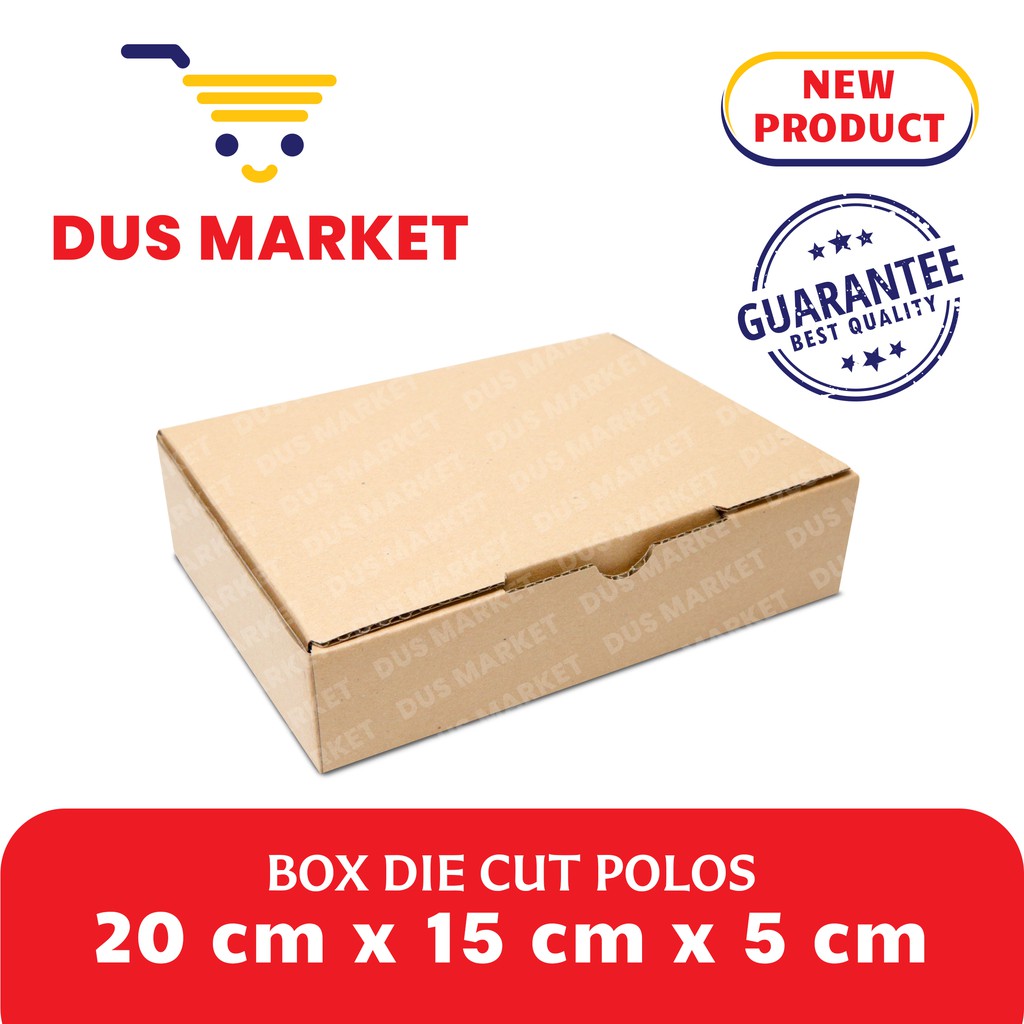 Jual Kardus Box Karton Die Cut 20X15X5 Polos - Baru - Murah | Shopee ...