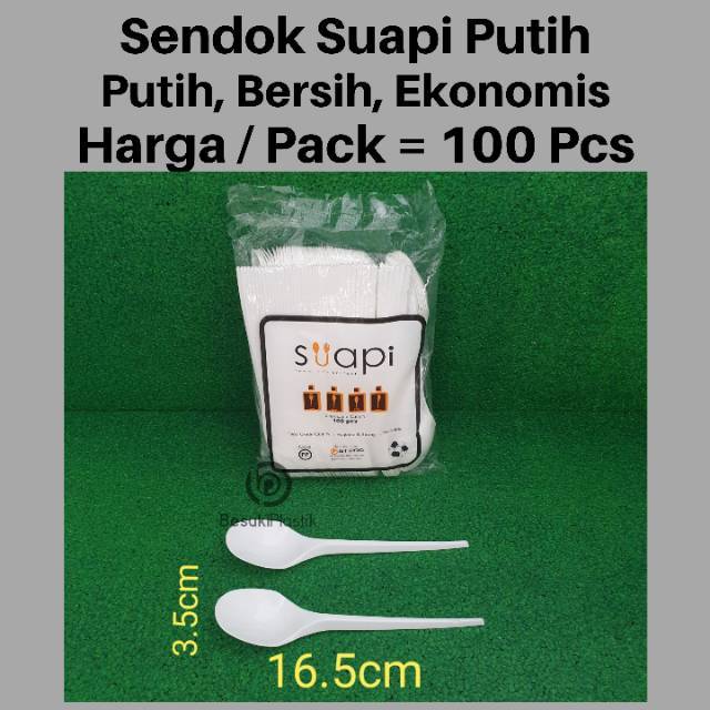 Sendok Makan Suapi Putih / Sendok Makan Putih / Sendok Plastik Putih ...