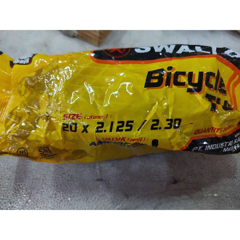 Jual ban dalam sepeda ukuran 20x2125 sampai 20x2.30 merk swallow (satuan) | Shopee Indonesia