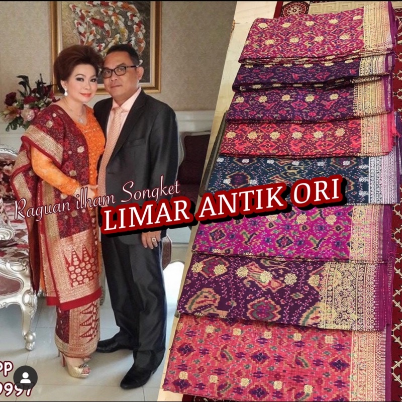 Jual Songket Limar Antik ORI (Limar Klasik) / Songket Tenun Palembang ...