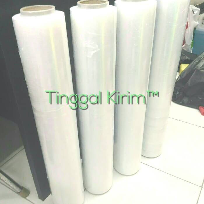 Jual stretch film strech film plastik wrapping lebar 50 cm x 250 meter ...