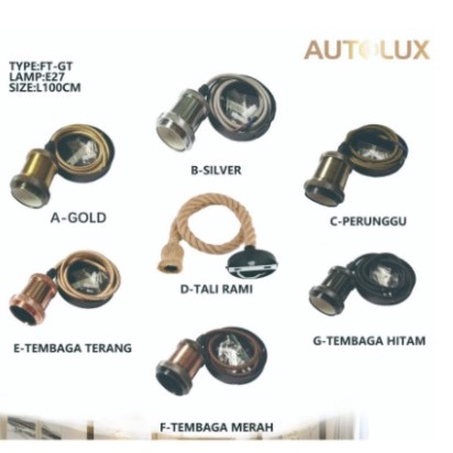 Jual Fitting Gantung Lampu Edison-Fitting gantung Cafe-Fitting E27 ...