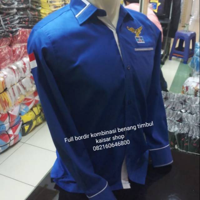 Jual Baju Kemeja LENGAN PANJANG PARTAI DEMOKRAT TERBARU 2022-2023 ...