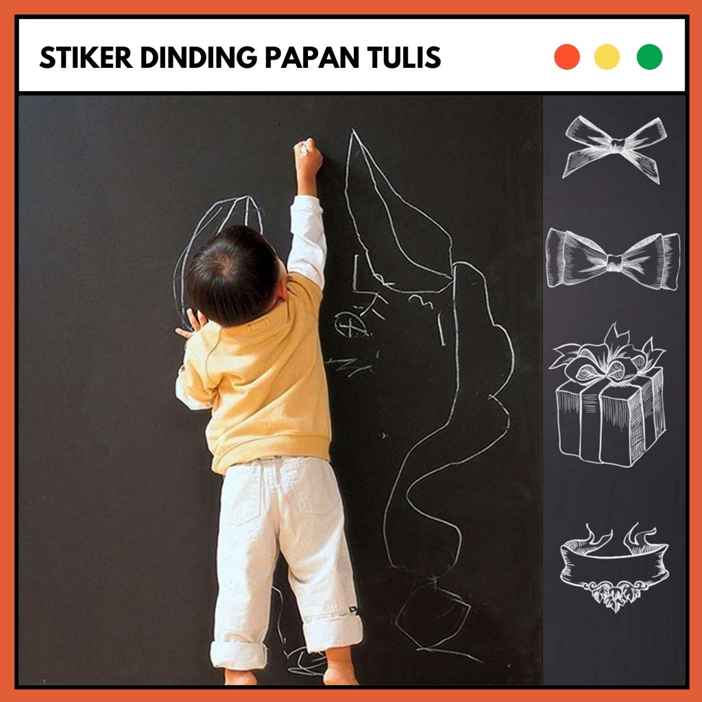 Jual Alas Menggambar Stiker Dinding Papan Tulis Kapur Corat Coret ...