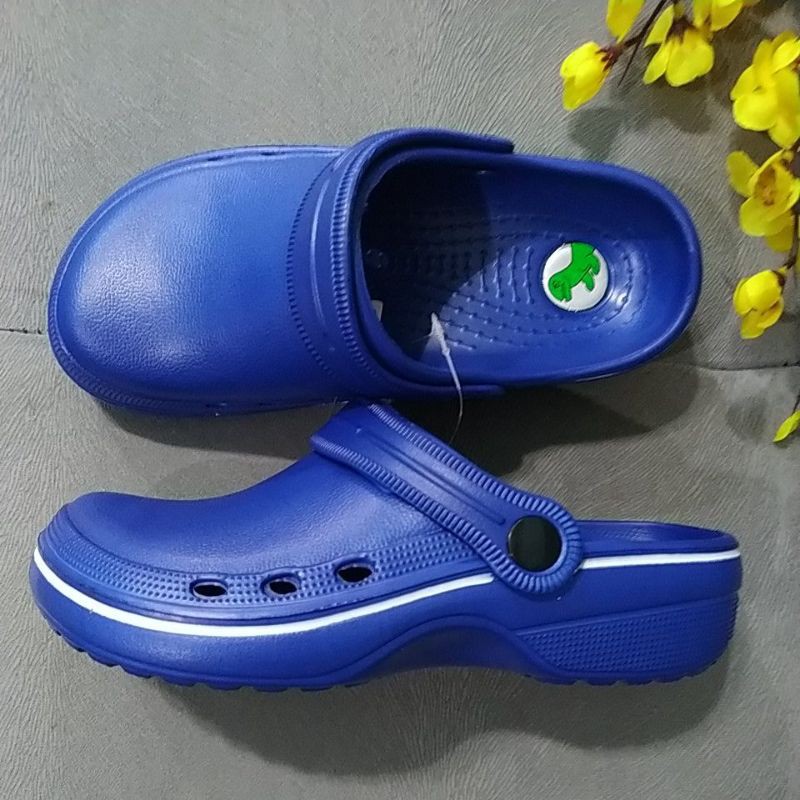 Jual sandal operasi biru/sepatu sandal medis biru/ sandal komin biru ...
