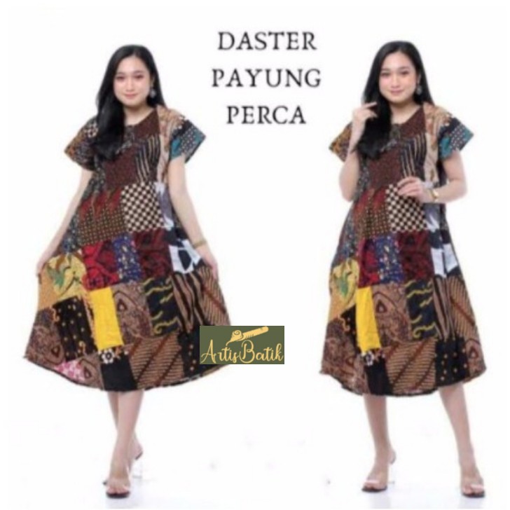Jual DASTER NEW ARRIVAL HOMEDRESS DASTER PAYUNG PERCA RAYON CAP DASTER ...