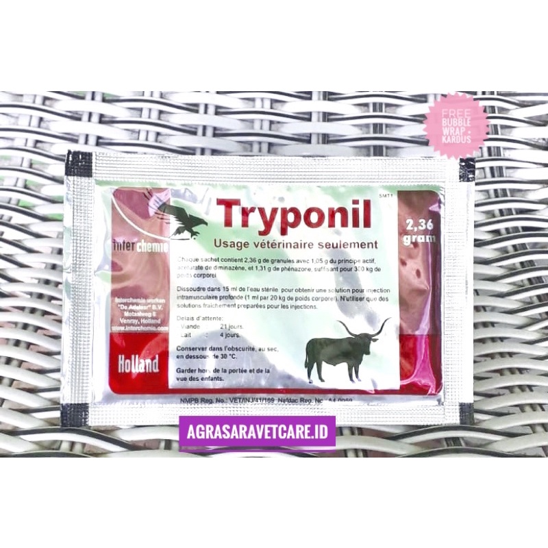 Jual Tryponil 1 sachet- obat surra/ parasit darah BABESIOSIS ...