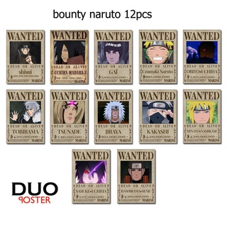 Jual poster anime Naruto poster bounty naruto paket 12pcs | Shopee ...