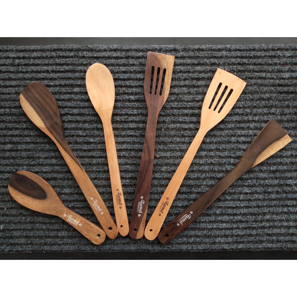 Jual Spatula Kayu Mahoni & Aren | Sutil | Solet Cutik Kayu | Alat Masak ...