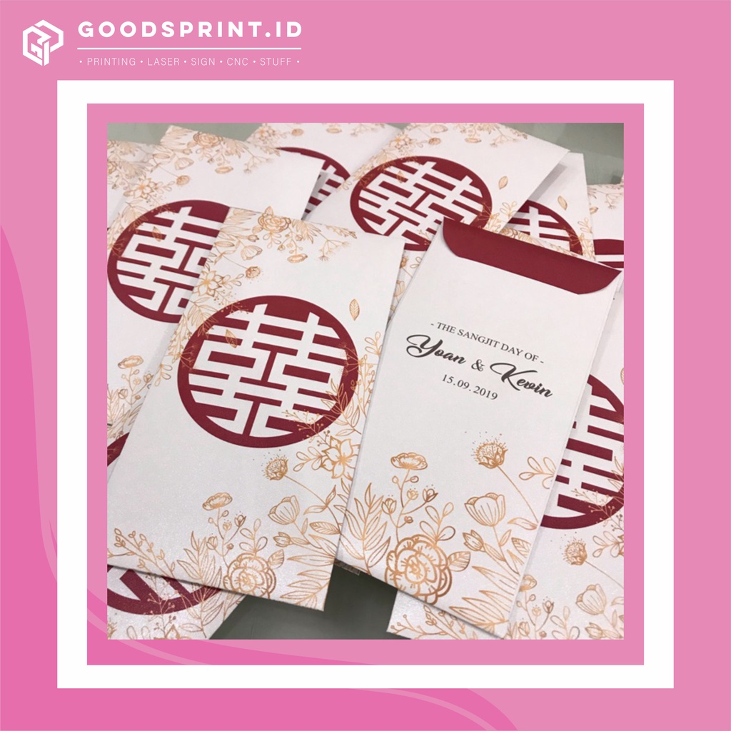 Jual Isi 6 Pcs Custom Angpao / Hongbao / Angpau Sangjit / Lamaran ...