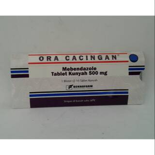 Jual ORA CACINGAN OBAT CACING MEBENDAZOLE 500 MG Indonesia|Shopee Indonesia