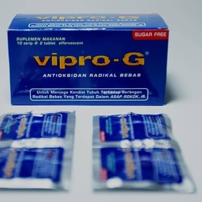 Jual Vipro G Tablet Effervescent Antioksidan Perokok Indonesia|Shopee ...