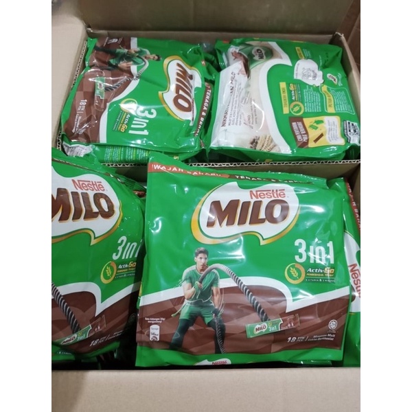 Jual Milo 3 In 1 Malaysia - Milo Stick Malaysia 18 stick | Shopee Indonesia