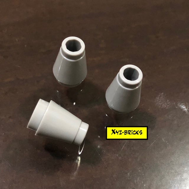 Jual LEGO PARTS 4529241 - Nose Cone Small 1x1 Medium Stone Grey (LBG ...