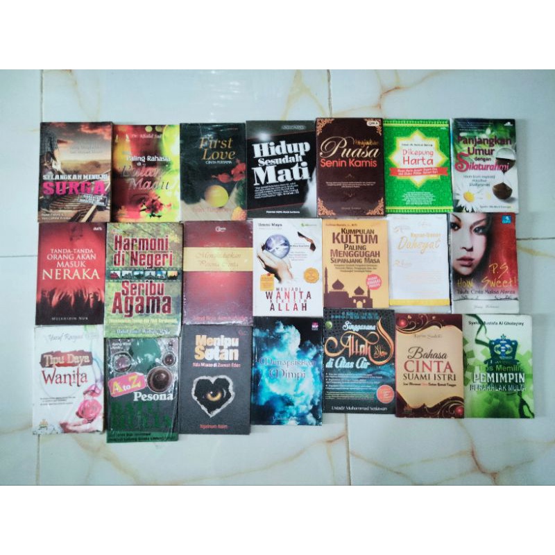 Jual OBRAL BUKU BACAAN ISLAMI | AGAMA ISLAMI | MOTIVASI | ORIGINAL | Shopee Indonesia