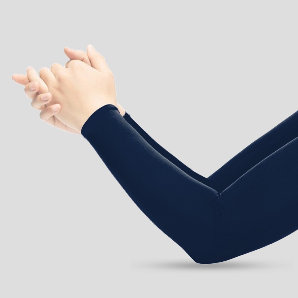 Jual Manset Tangan Warna Biru Navy Handsock Unisex Spandex Premium Adem ...
