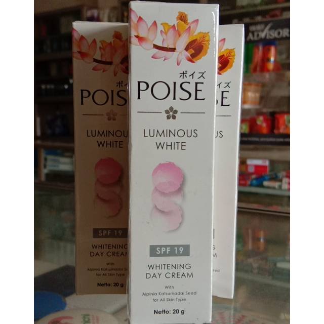Jual POISE LUMINOUS WHITE DAY CREAM SPF 19 20G Indonesia|Shopee Indonesia
