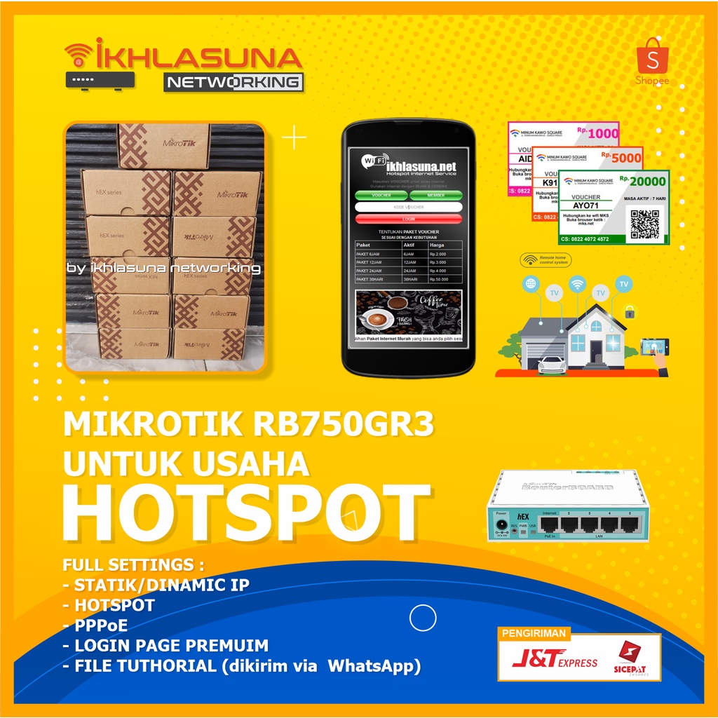 Jual mikrotik rb750gr3 full settings baru Indonesia|Shopee Indonesia