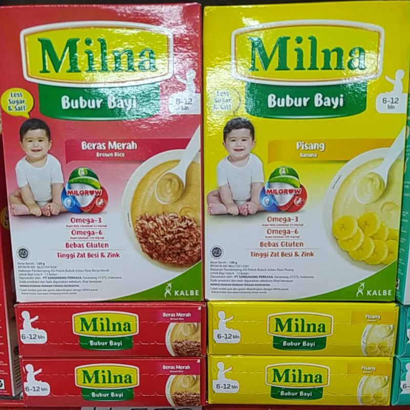 Jual Milna Bubur Bayi 120g | Shopee Indonesia