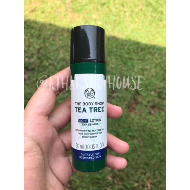 Jual The Body Shop Tea Tree Night Lotion 30 ml | Shopee Indonesia