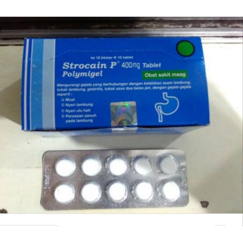 Jual strocain tablet per strip obat lambung | Shopee Indonesia