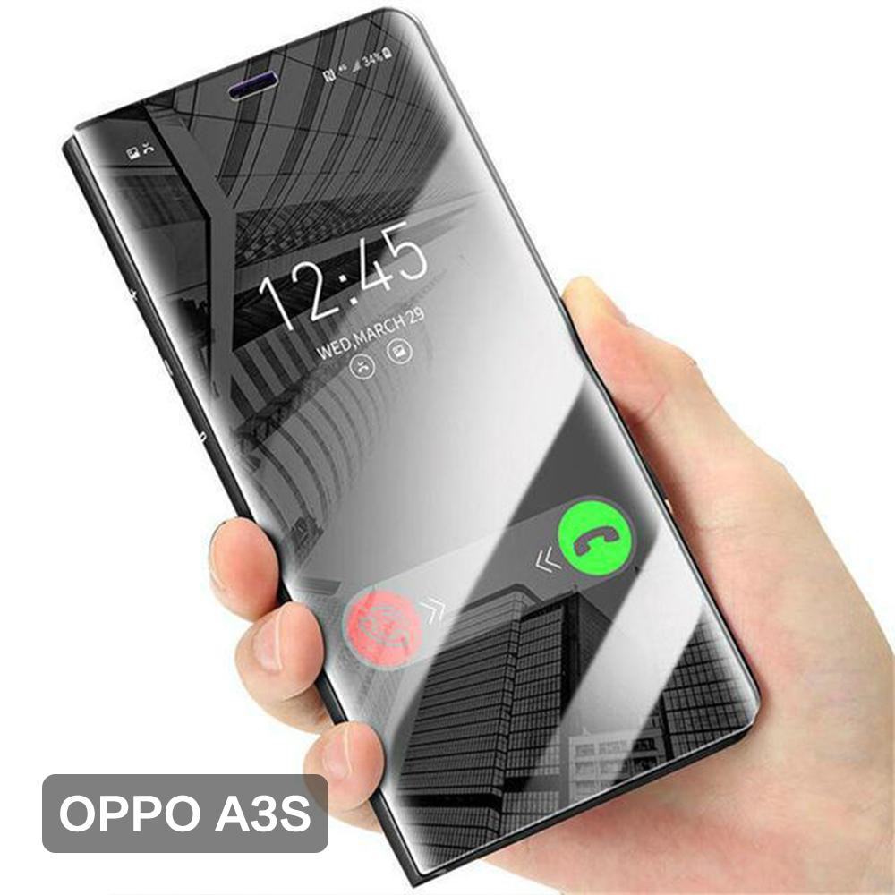 Jual Casing OPPO A3S F9 A7 A5S A12 A11K K3 Flip Mirror Standing Wallet Elegant Hard case ...