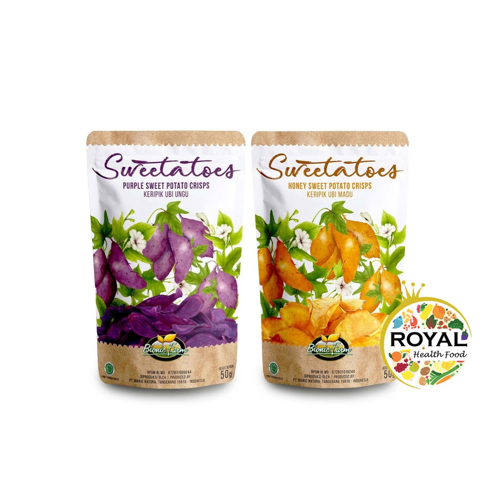 Jual Bionic Farm Keripik Organic Ubi Ungu /Ubi Madu 50 gr | Shopee ...